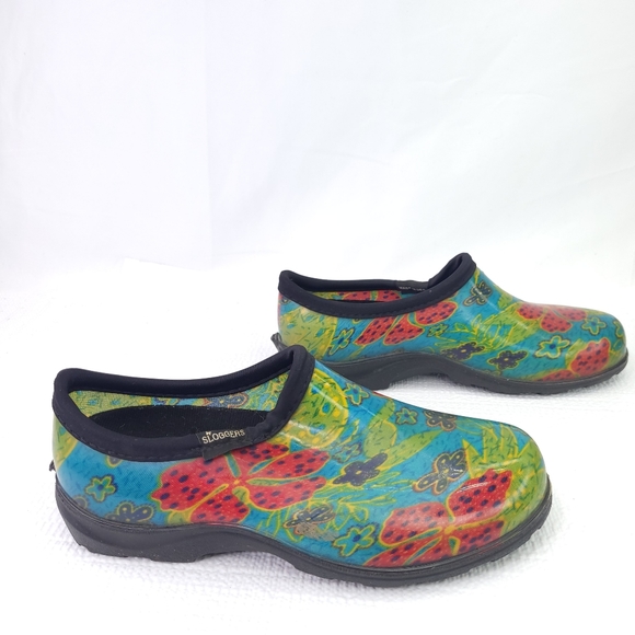 Sloggers | Shoes | Sloggers Slip On Garden Spring Rain Floral Rubber ...